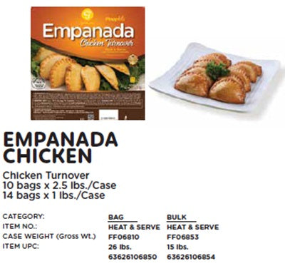 Goldilocks Chicken (Turnover) Empanada – J2TEnterprise